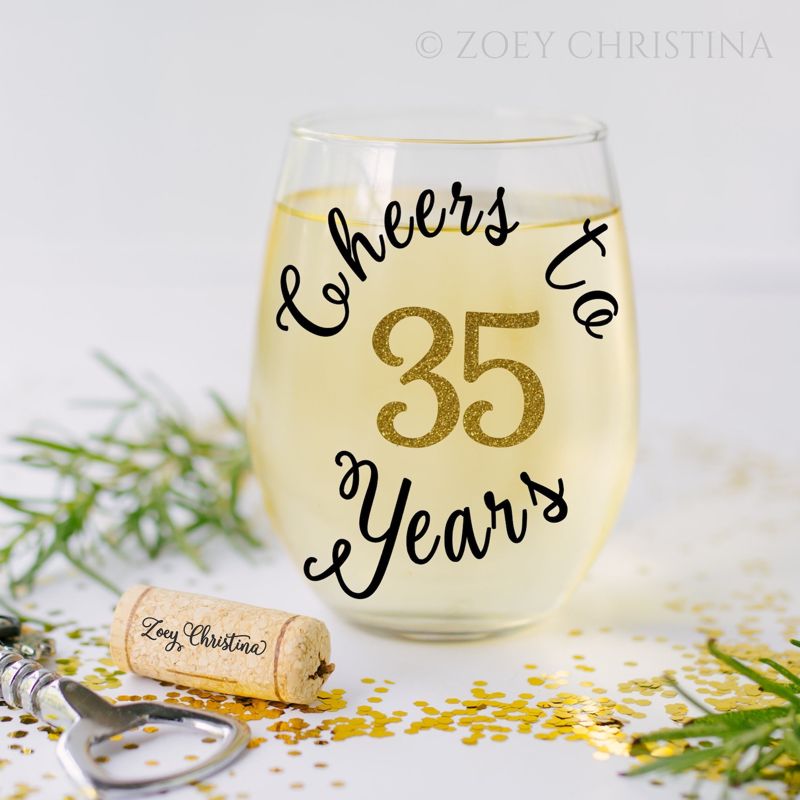 Cheers to 35 Years 35th Birthday for Her 35th Birthday Gift - Etsy