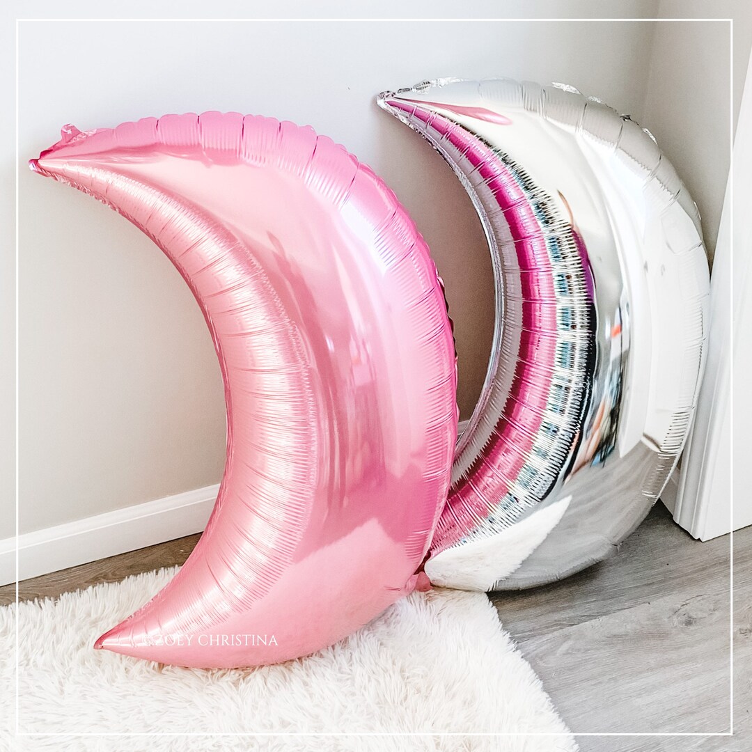 New Moon Galaxy Birthday Party Balloon Decorations, Space Ship Moon ...