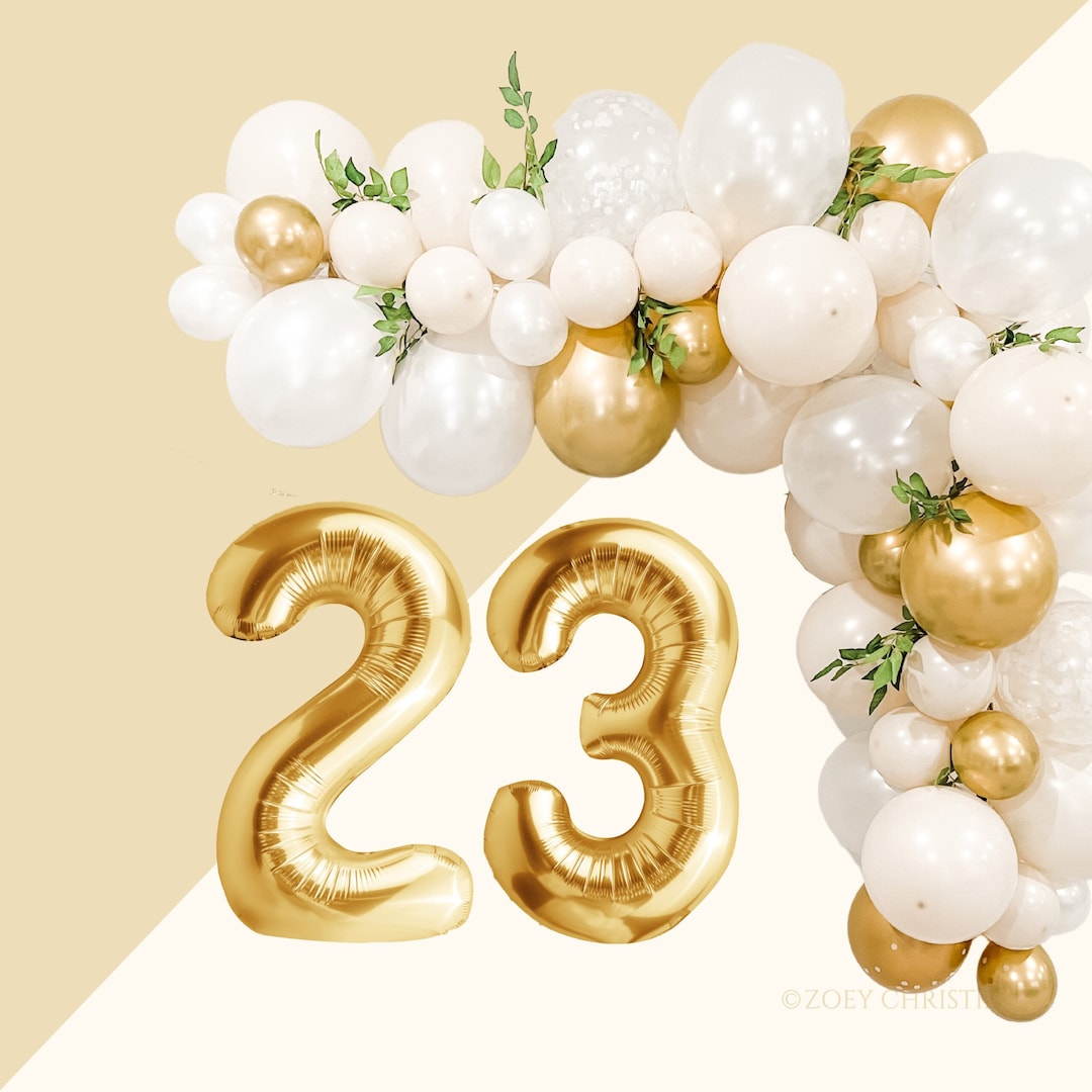 23rd Birthday Party Decorations for Women and Men, Twenty Three Balloon ...