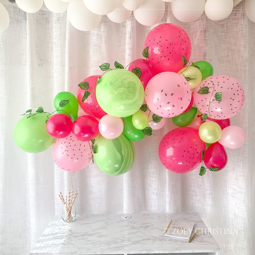Watermelon Party Decorations for Girls, Watermelon Balloon Arch Banner ...