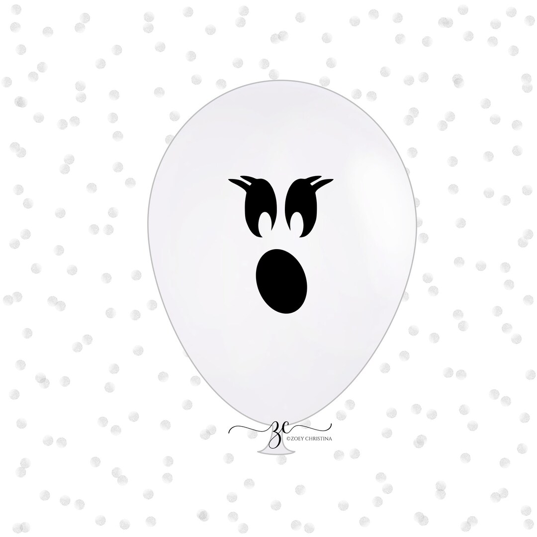 Ghost Face Halloween Theme Birthday Balloon Diy Spooky Bouquet, Black ...