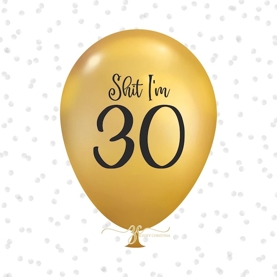 30th Birthday Gold or Rose Gold Chrome Party Decorations for | Etsy