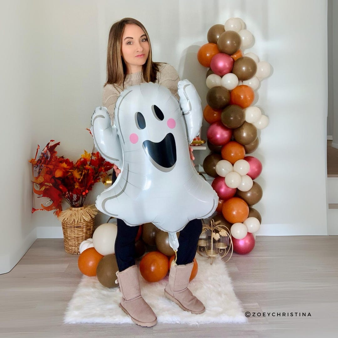 Ghost Balloon Spooky Boo Banner Halloween Theme Birthday Balloon Diy ...