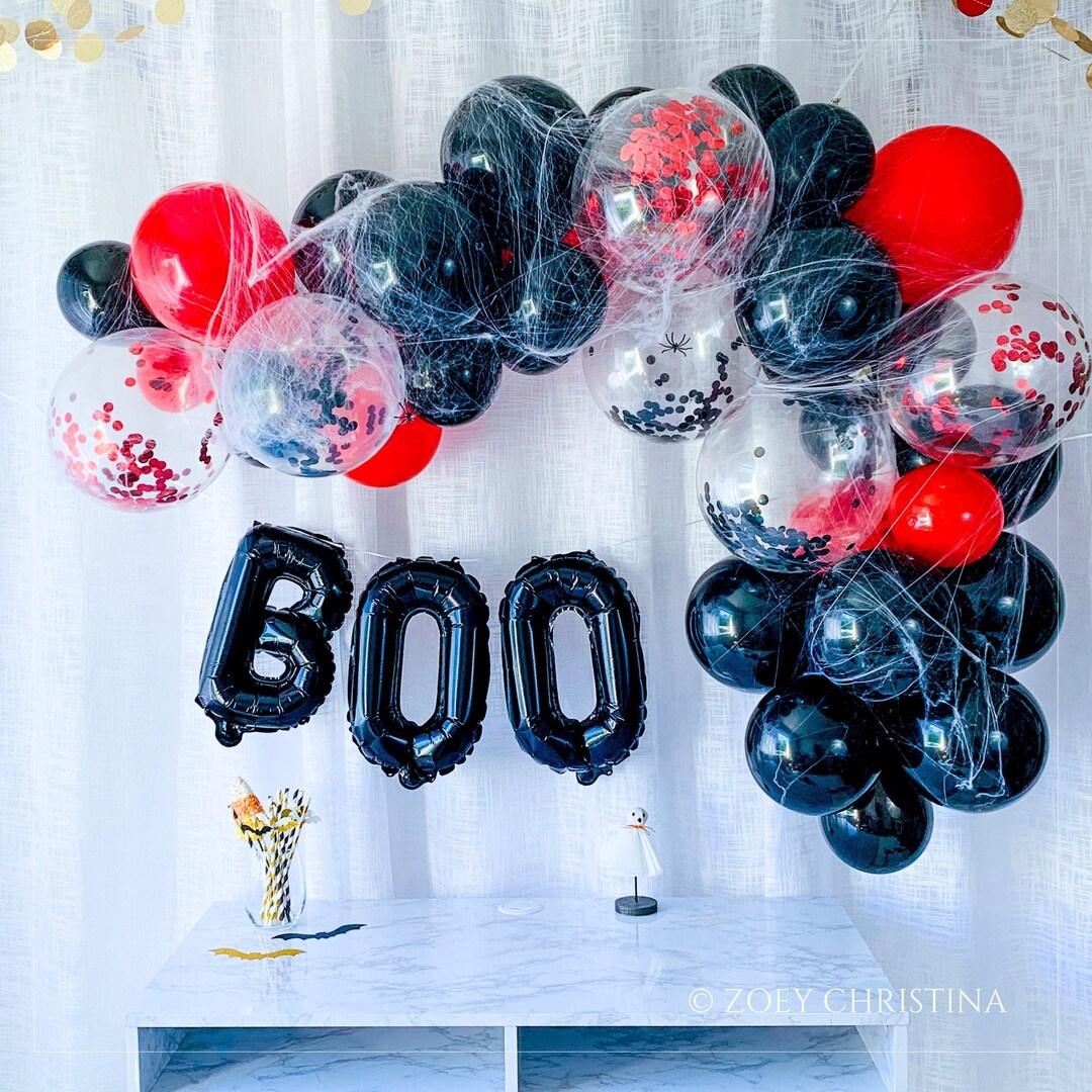 Spider Web Halloween Party Balloon Garland Decorations Decor - Etsy