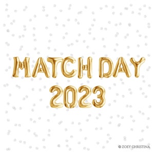 Match Day Party Decorations Matching Residency 2023 Party - Etsy