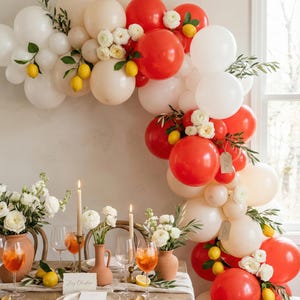 That’s Amore Tomato Balloon Garland: Italian Bridal Shower Balloon Arch ...