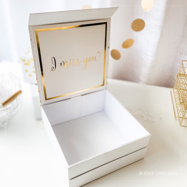 Empty gift boxes for women with lid Gold Gift box for | Etsy