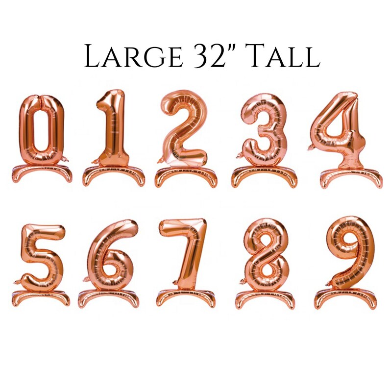 Large 34 Rose Gold Balloon Numbers Birthday Rose Gold - Etsy