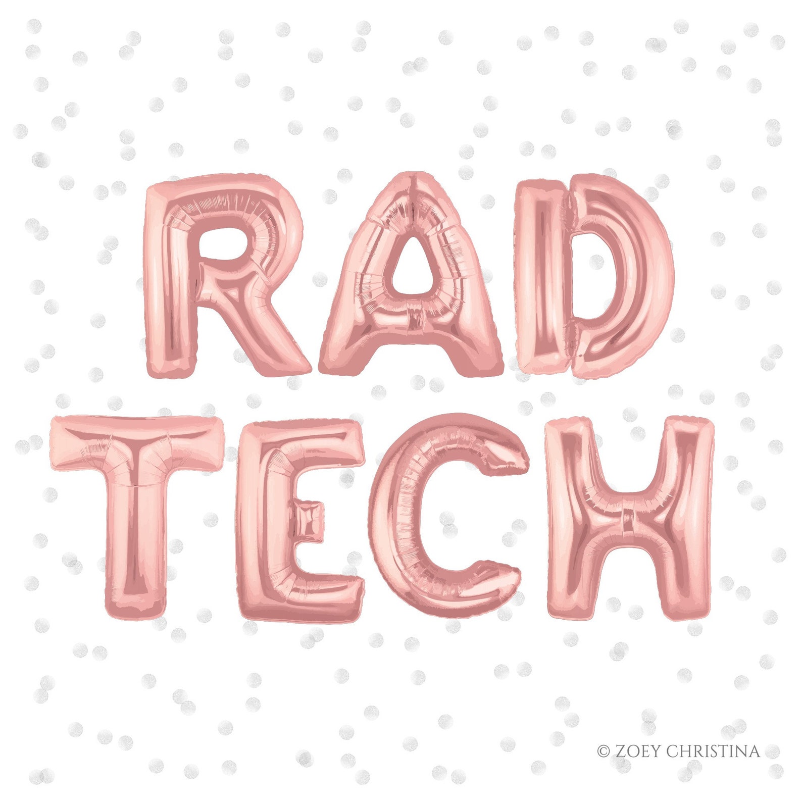 Radiology Student Graduation Party Decoration Balloons, Rad Tech Grad ...