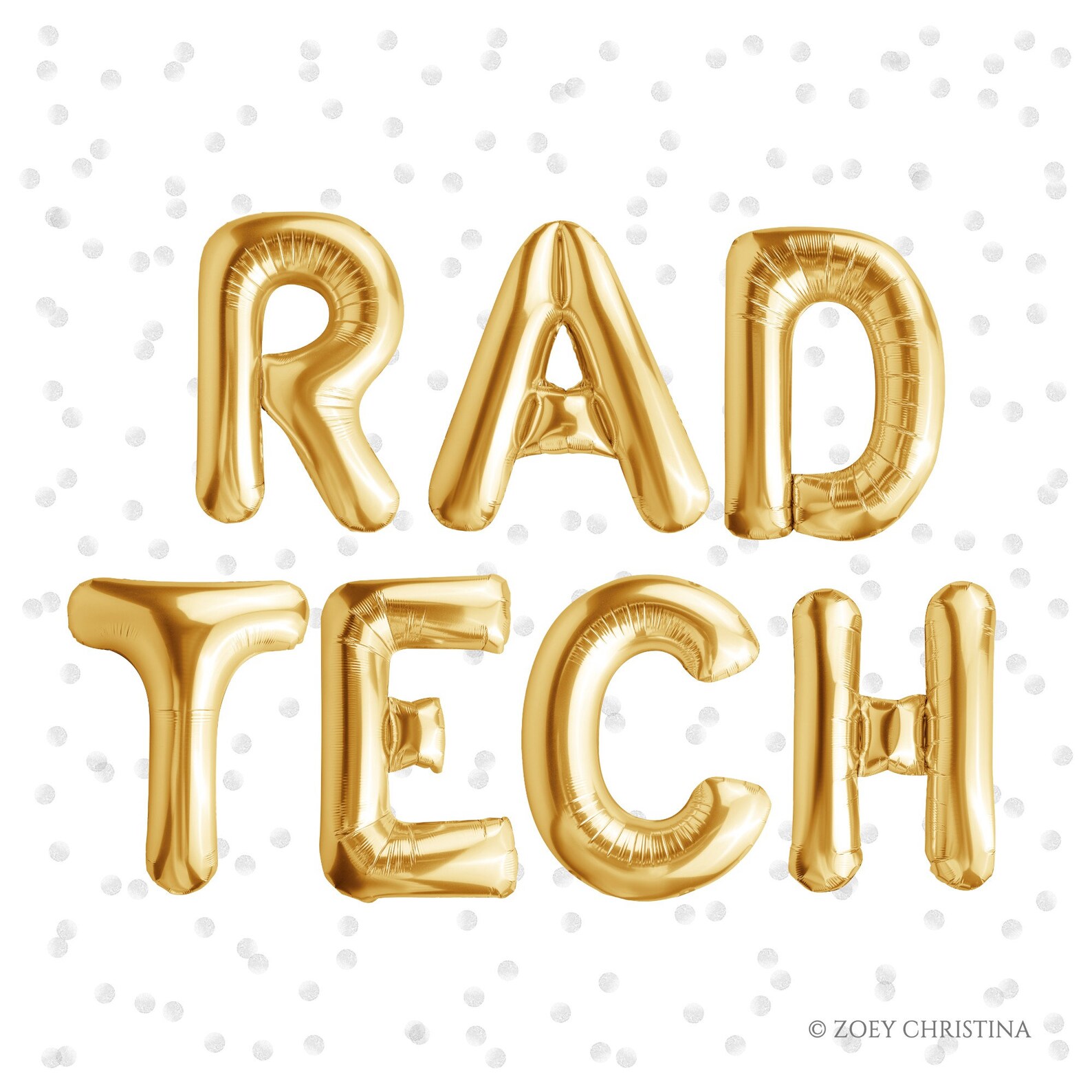 Radiology Student Graduation Party Decoration Balloons, Rad Tech Grad ...