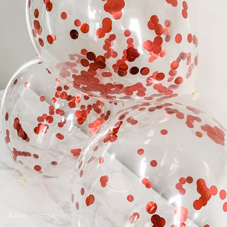 Red Confetti Birthday Balloon Nurse Graduation Confetti - Etsy
