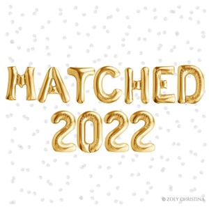 Match Day Party Decorations Matching Residency 2022 Party - Etsy