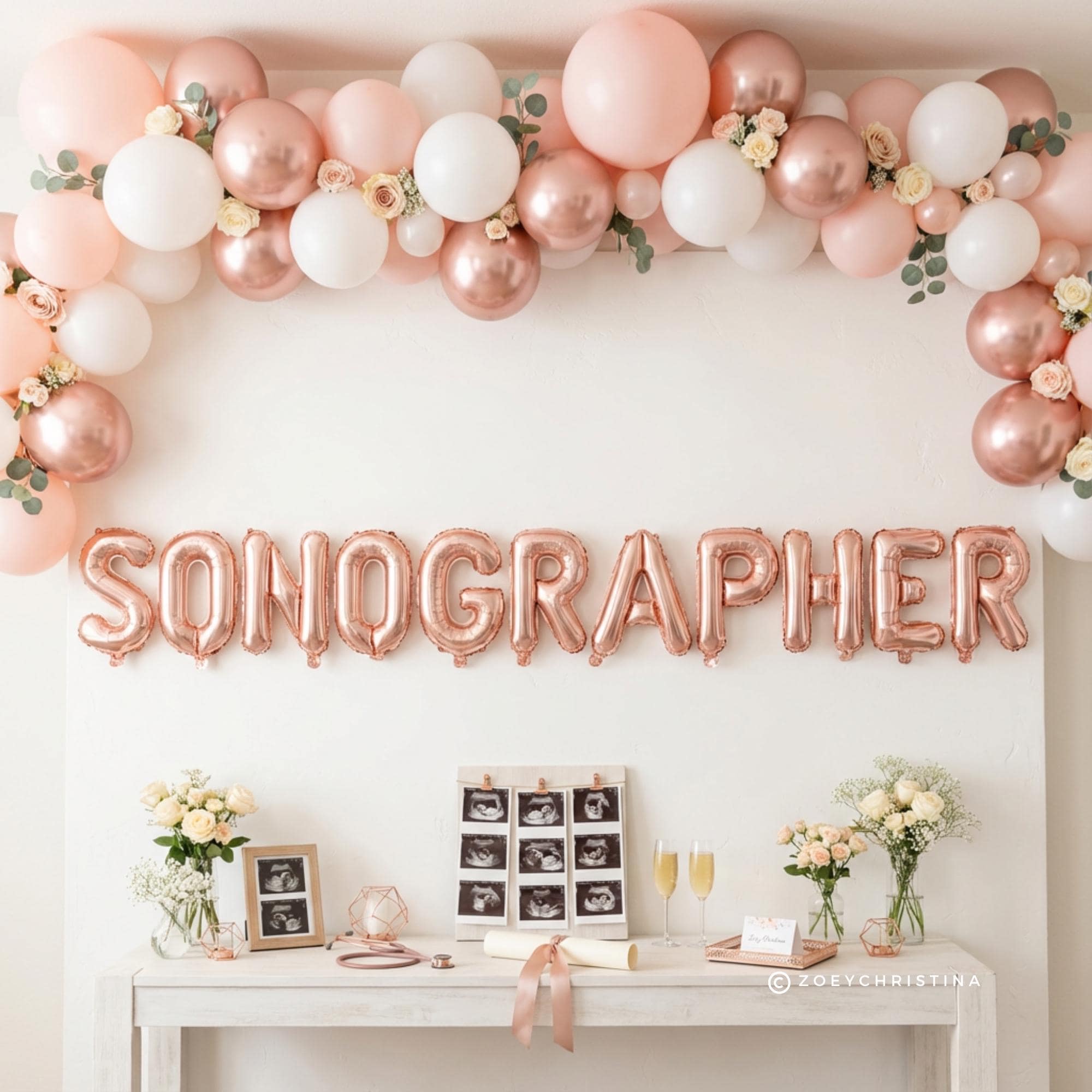 Sonographer Graduation Party Balloons: DMS Gifts, Ultrasound Tech Decor ...