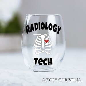 Radiology Tech Glass, Xray Tech Gift, Radiology Tech Gifts, Radiology ...