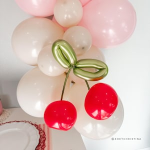 DIY Cherry Balloon Set - Latex Balloon Kit for Fruit-themed Parties ...