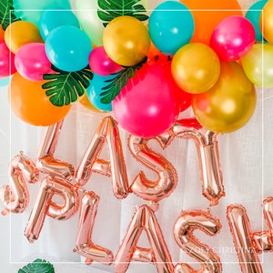 Last Splash Banner Bachelorette Party, Bridal Pool Party Tropical ...