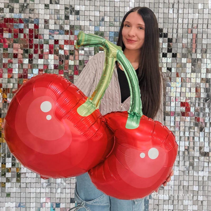 Large Cherry Decorations - Etsy