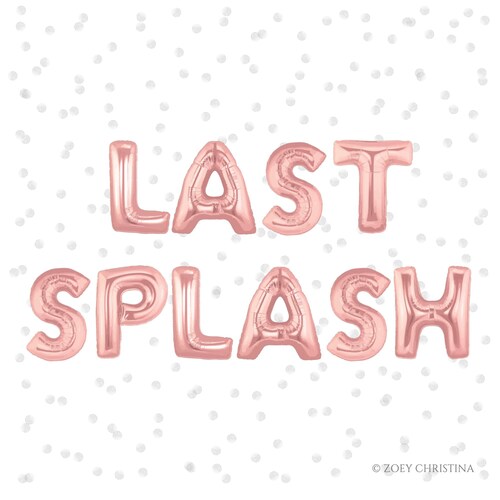 Last Splash Bachelorette Banner Pool Party Mermaid - Etsy