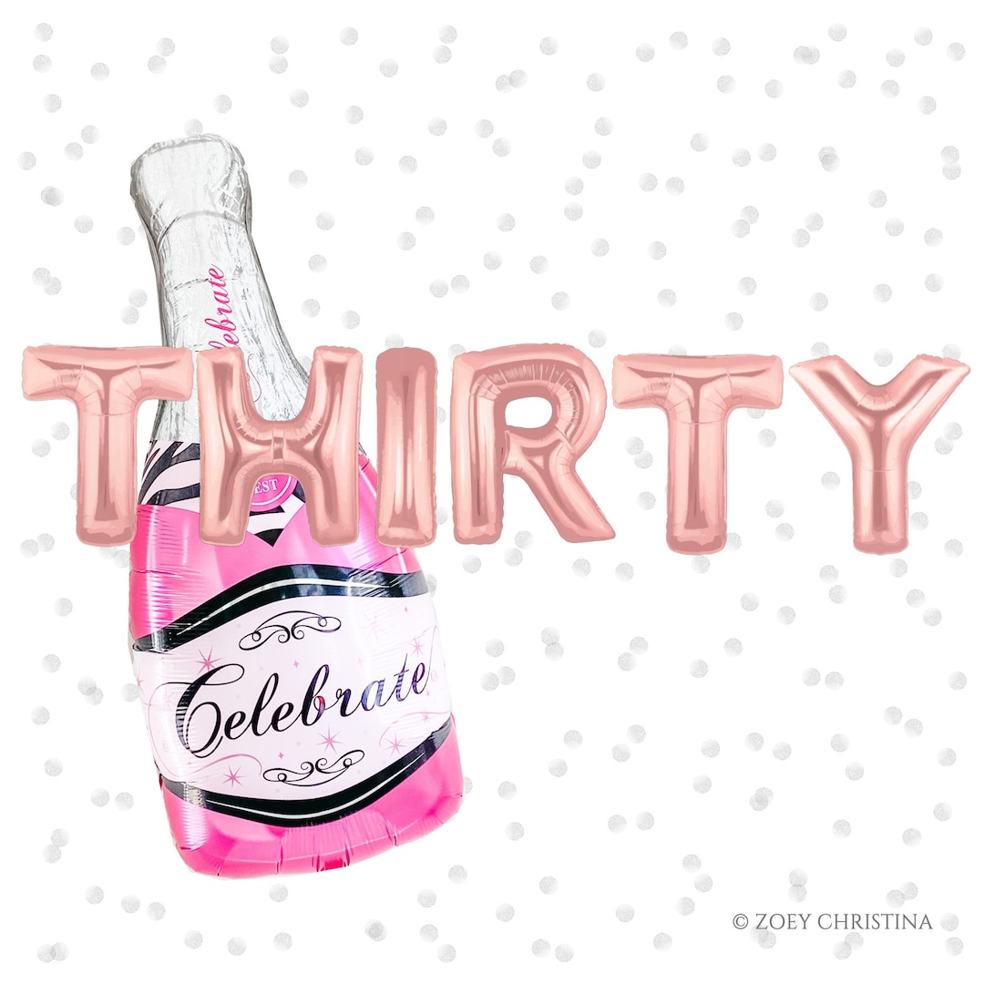 Thirty, 30th Birthday Party Decorations for Her Women, Thirtieth ...
