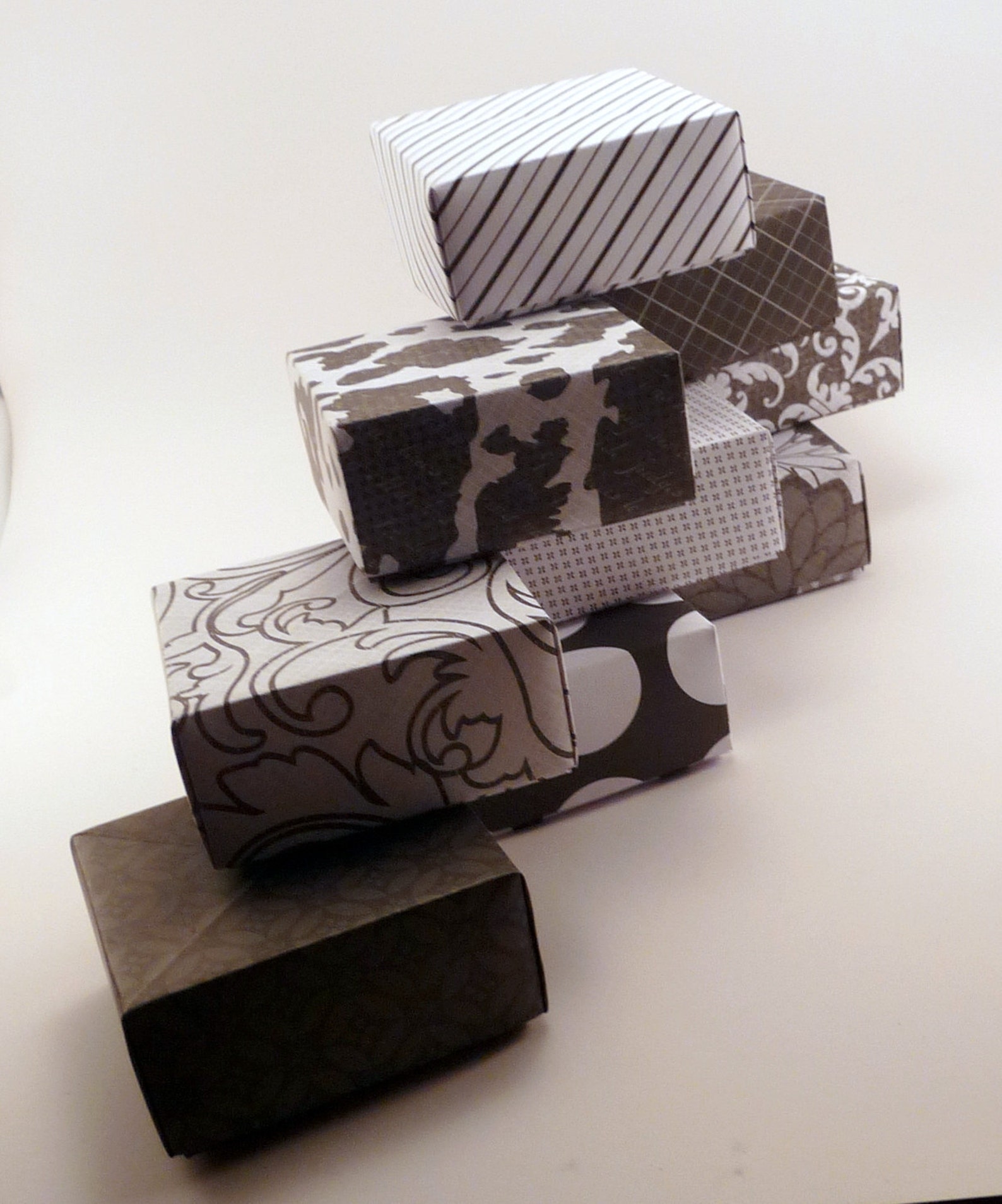 Set of 100 Wedding Favor Box Party Favor Box Black and | Etsy