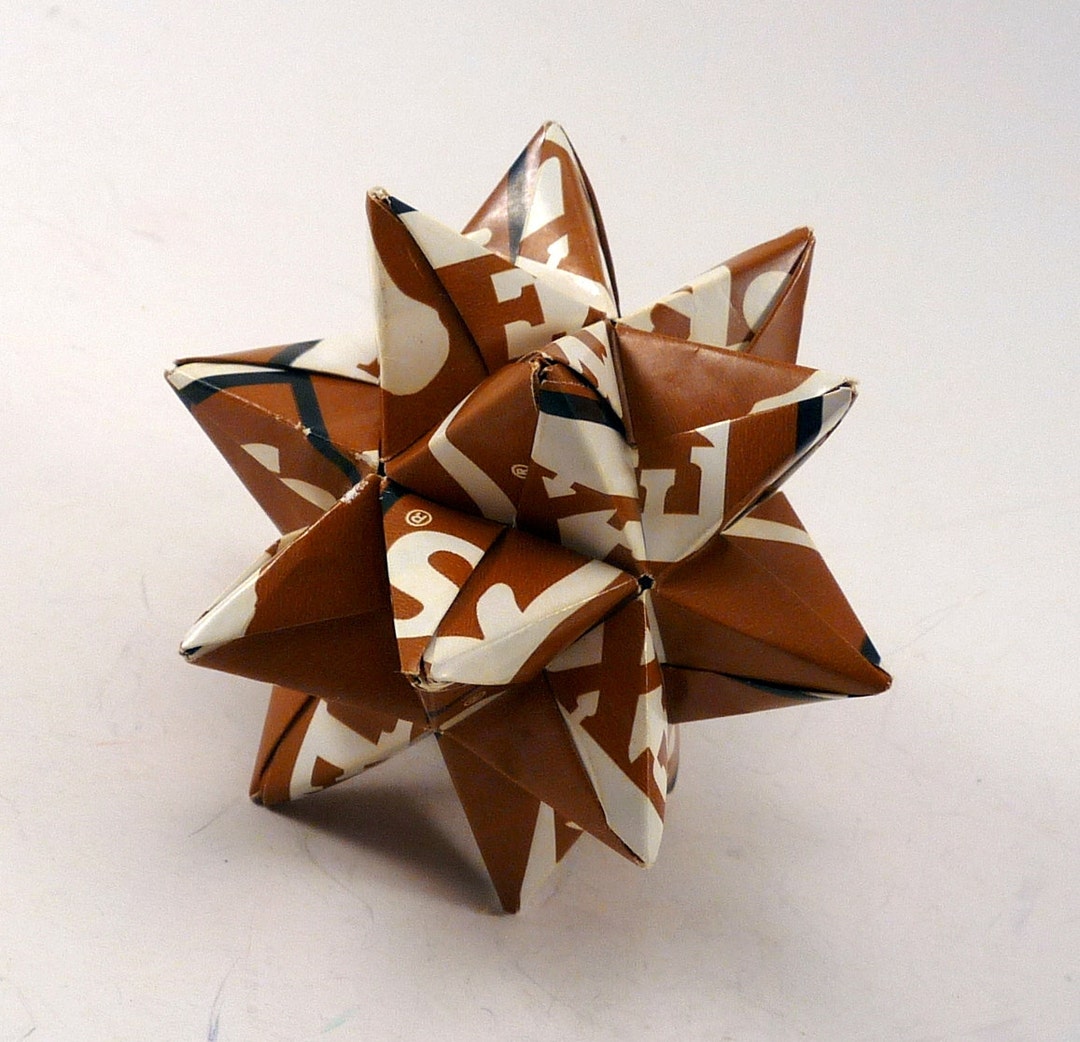 Small Origami Star Made From University of Texas Longhorns Paper ...