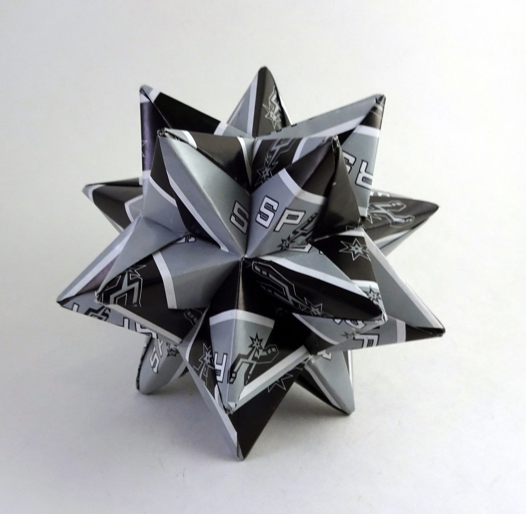 Medium Ornament Made From San Antonio Spurs Paper, Spurs Star, NFL ...