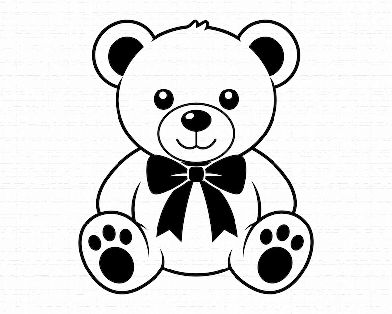 Teddybär-SVG, niedliche Stofftier-Fliege (PNG), Babyparty-Design-Datei ...