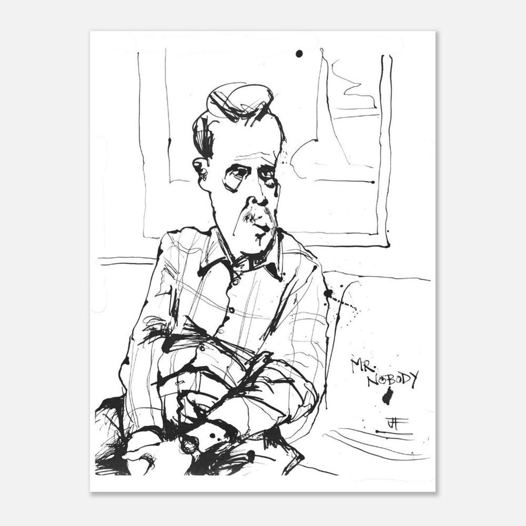 The Unfortunates Series, Mr. Nobody; Giclee Print of Original Ink ...