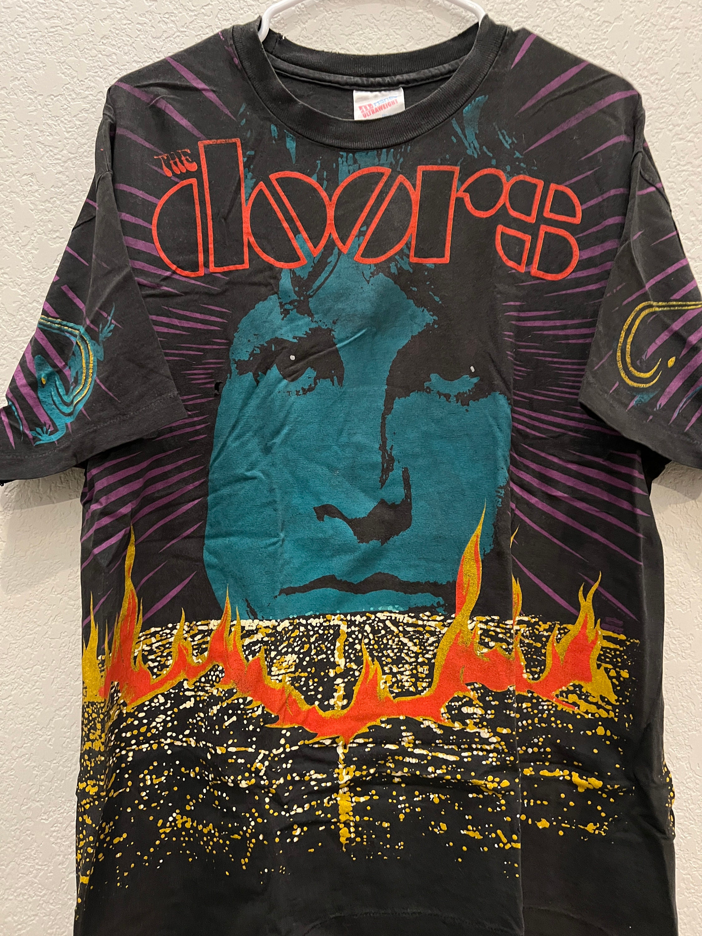 Vintage 1990s the Doors All Over Print T-shirt Jim Morrison Los Angeles ...