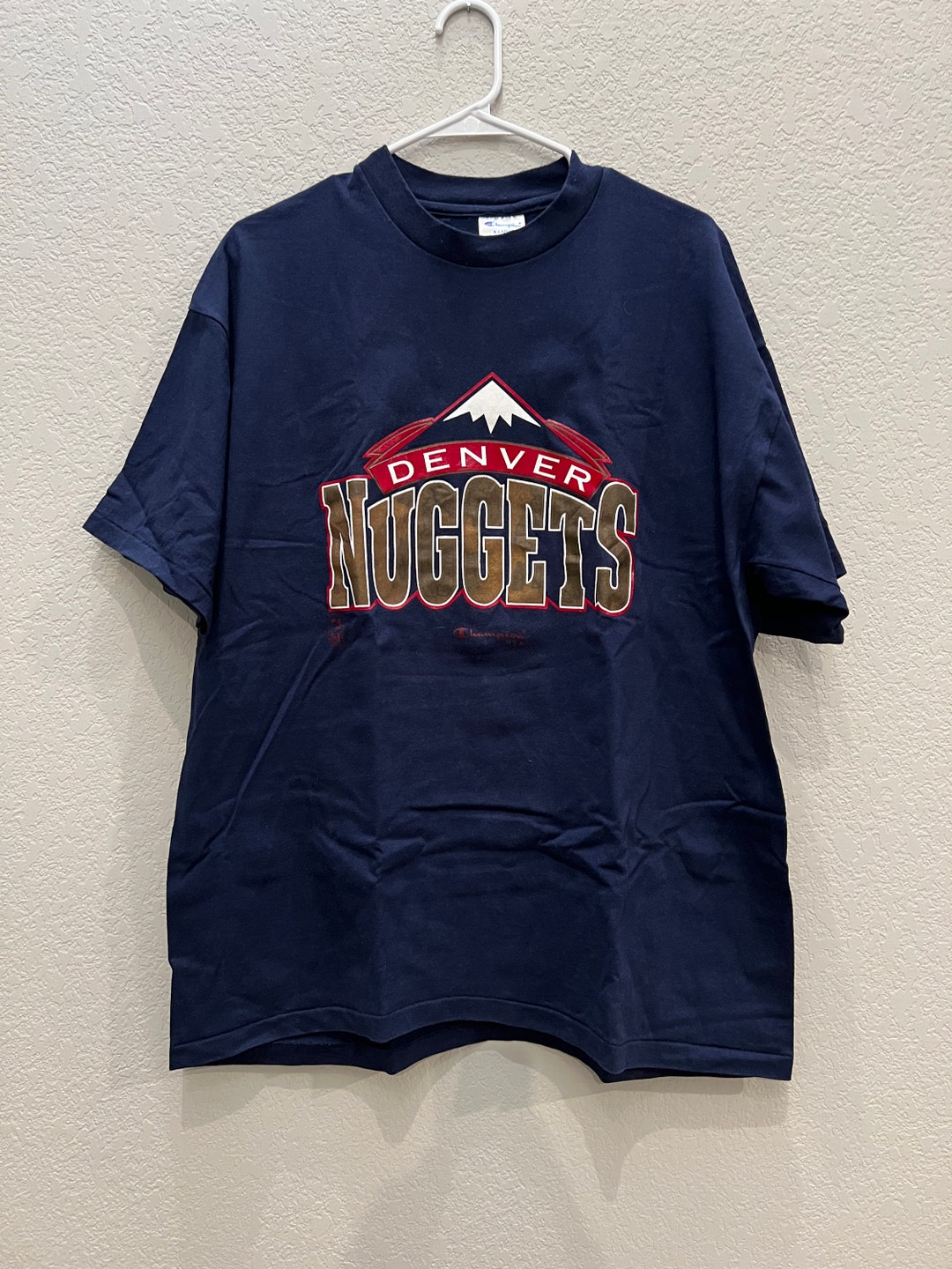 Vintage 1990s Denver Nuggets Champion T-shirt Single Stitch - Etsy
