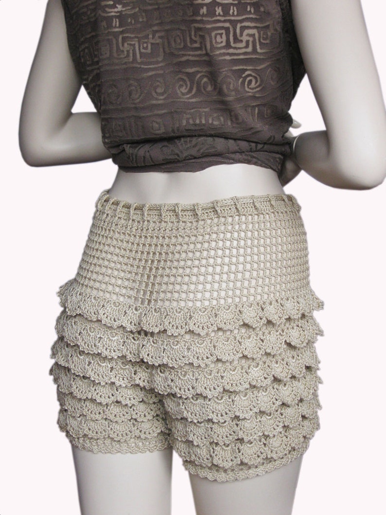 Handmade Crochet Beach Shorts Lace Shorts Crochet Shorts Etsy