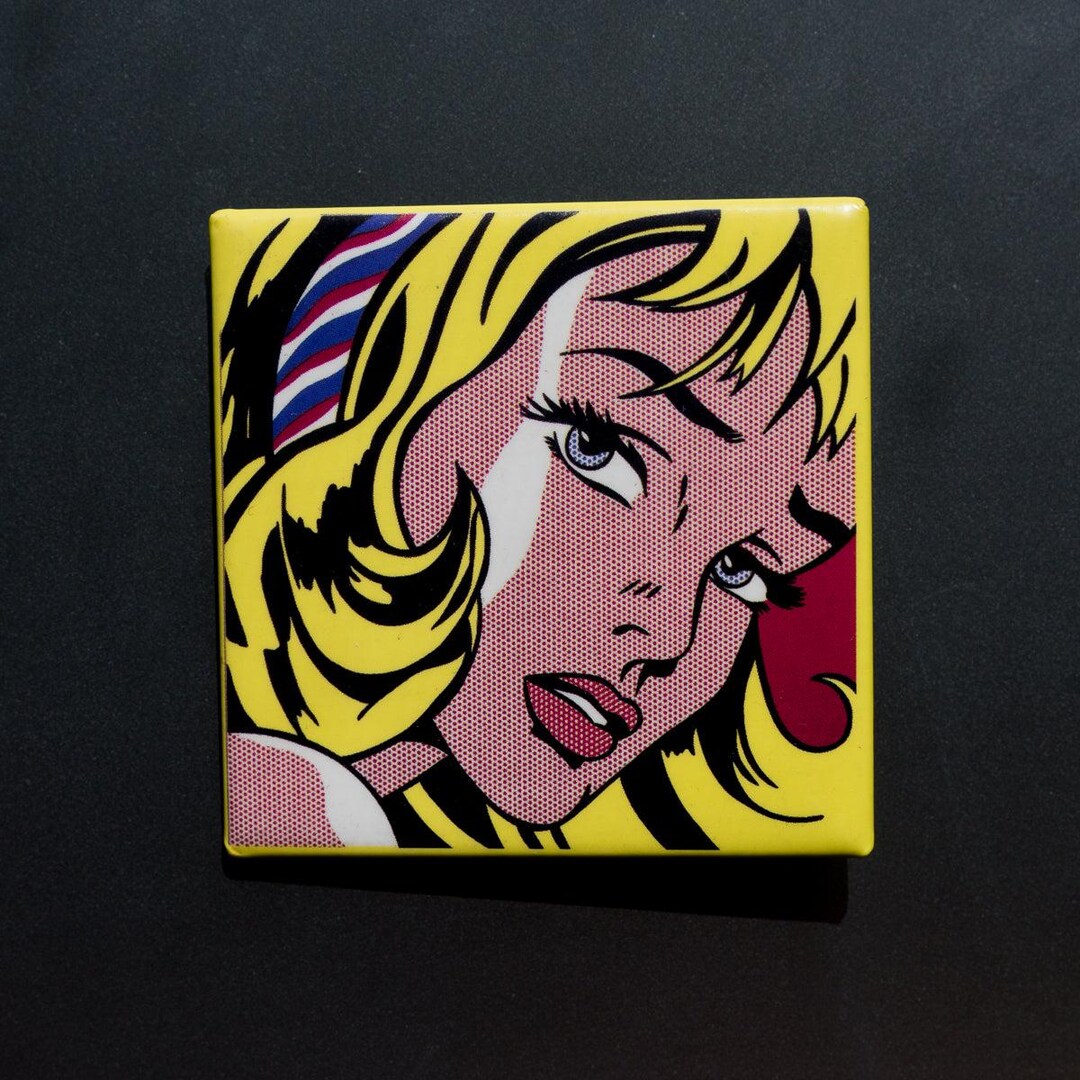 Roy Lichtenstein Girl With Hair Ribbon Button - Etsy