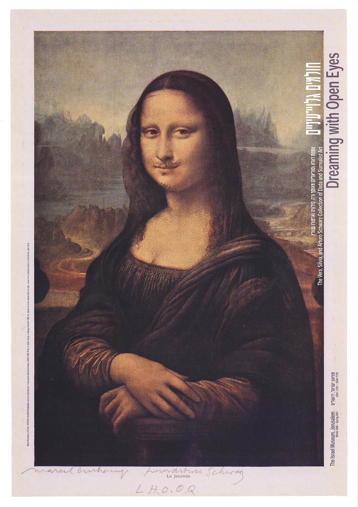 MARCEL DUCHAMP L.H.O.O.Q. mona Lisa 26.75 X 18.75 Poster - Etsy