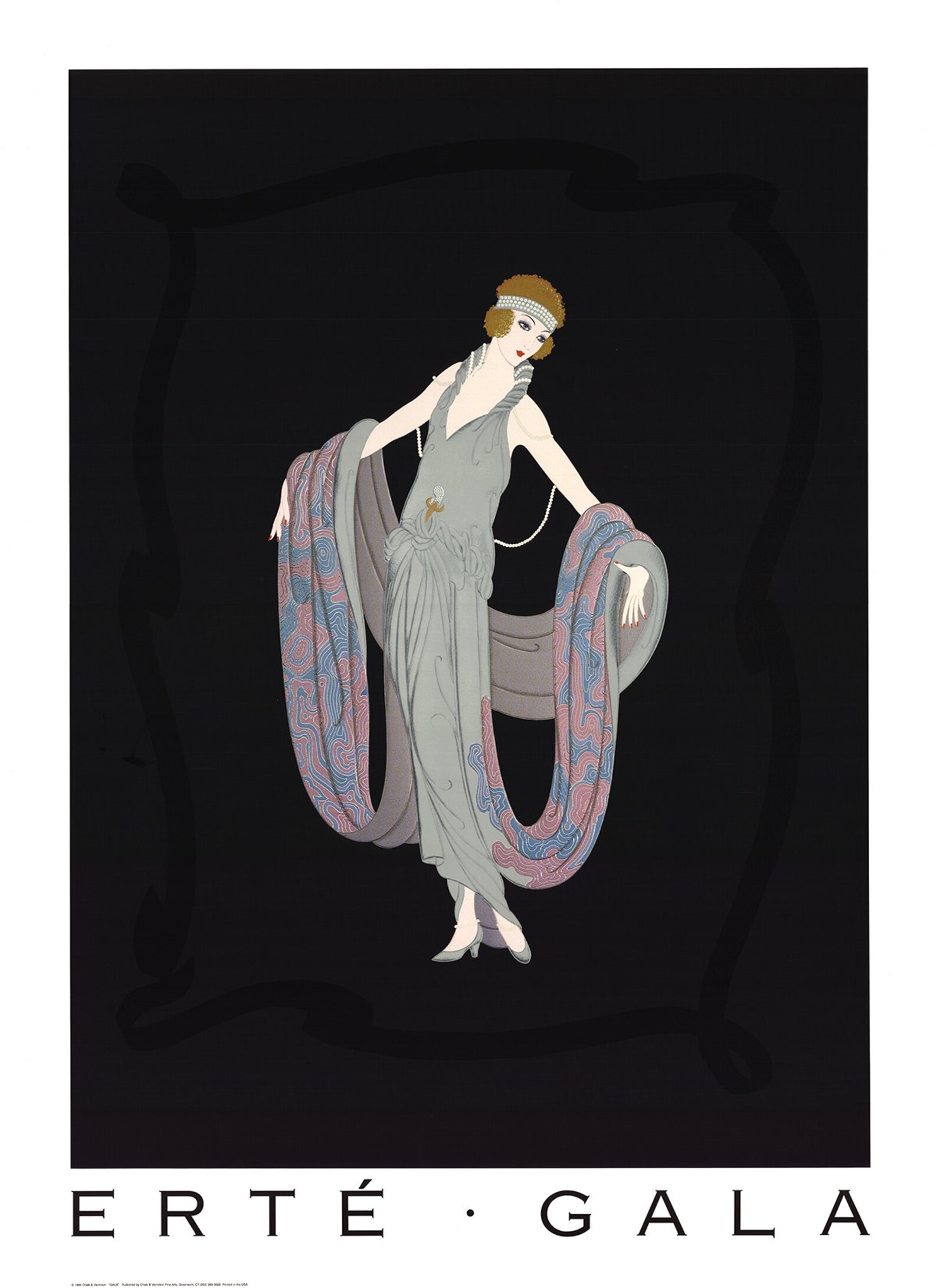 ERTE Gala 36 X 26 Poster 1995 Art Deco Multicolor - Etsy