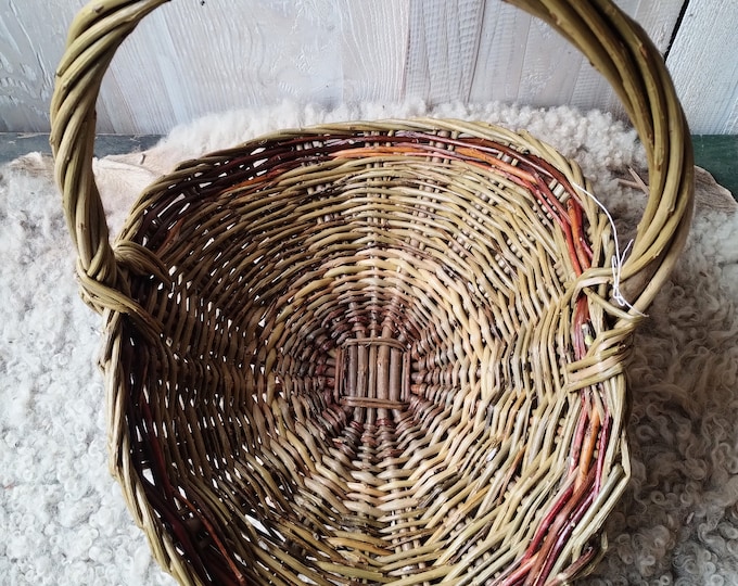 Flower Gathering Basket, Woven From Scottish Willow. - Etsy