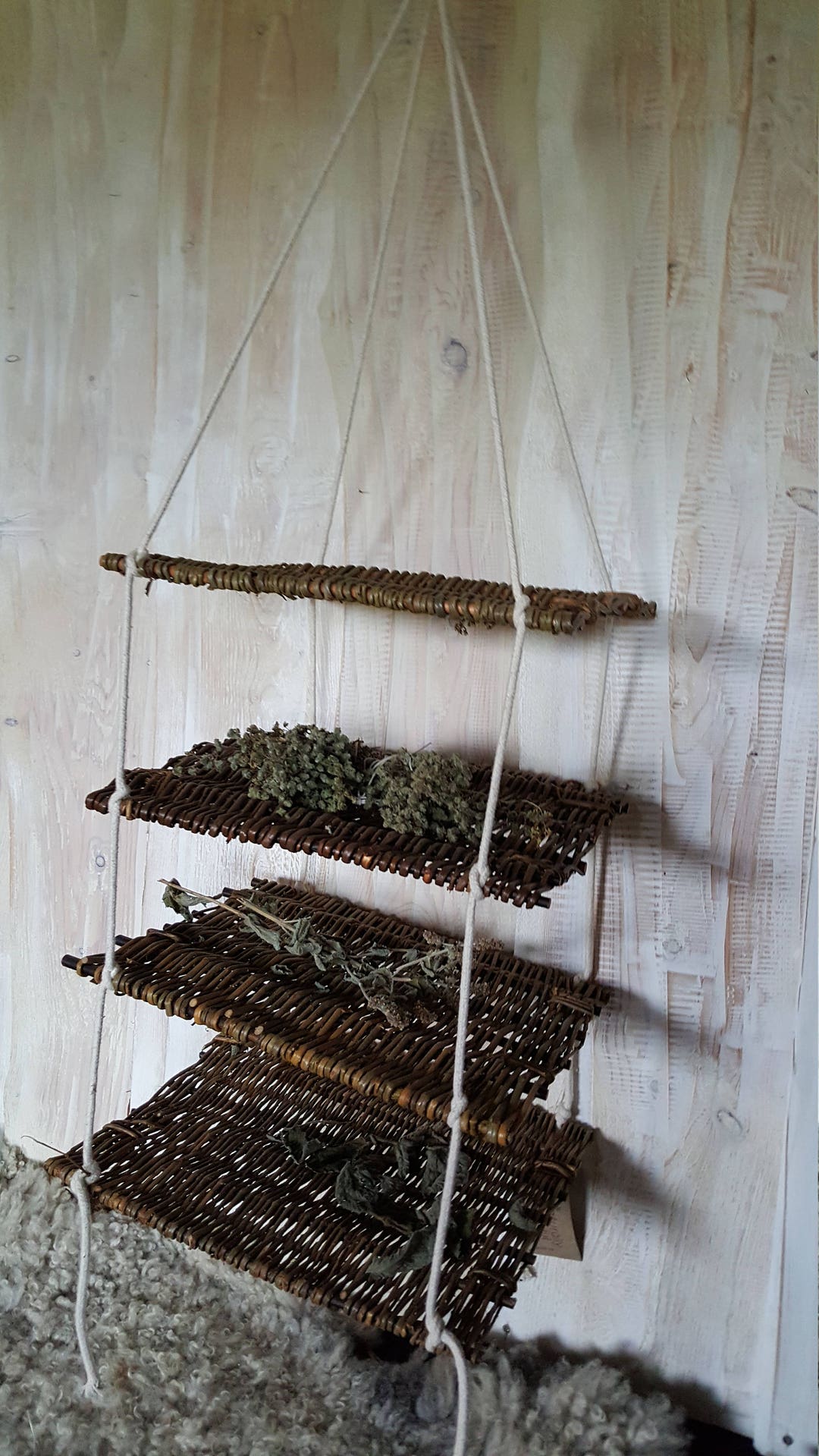 Woven Airy Herb Drying Rack - Etsy