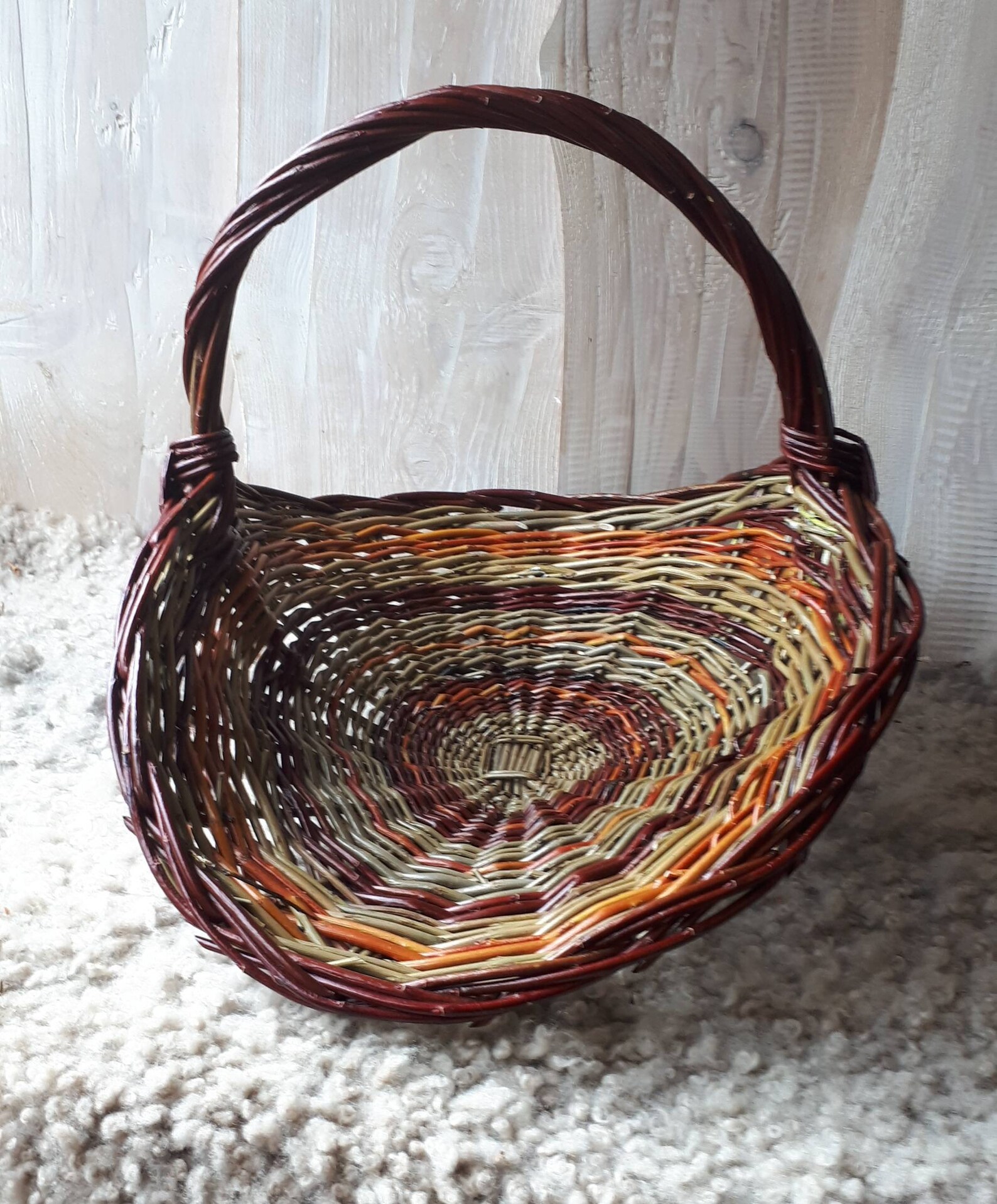 Flower Gathering Basket Woven From Scottish Willow. | Etsy