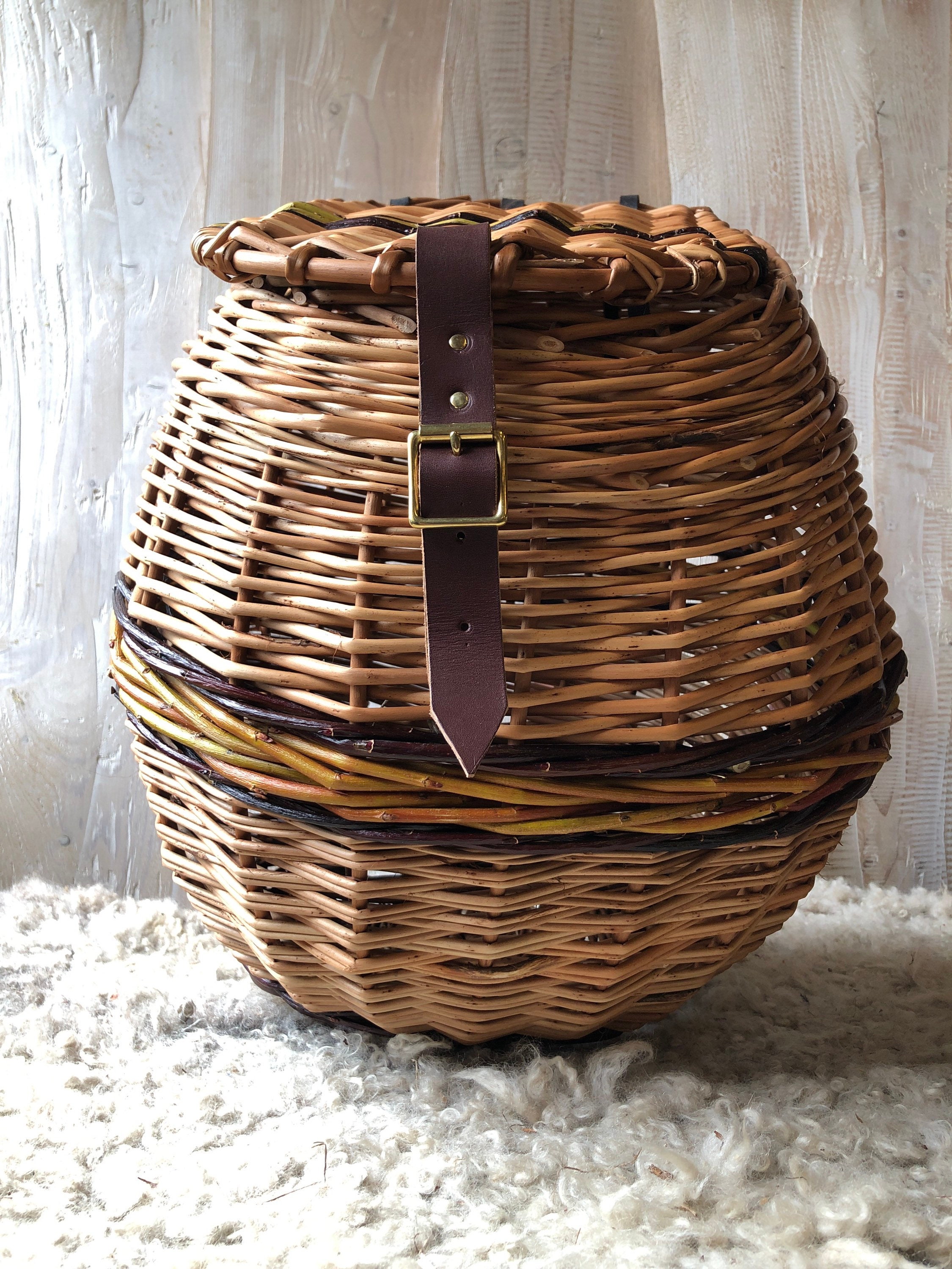 Handmade woven willow back pack — Naturally Useful