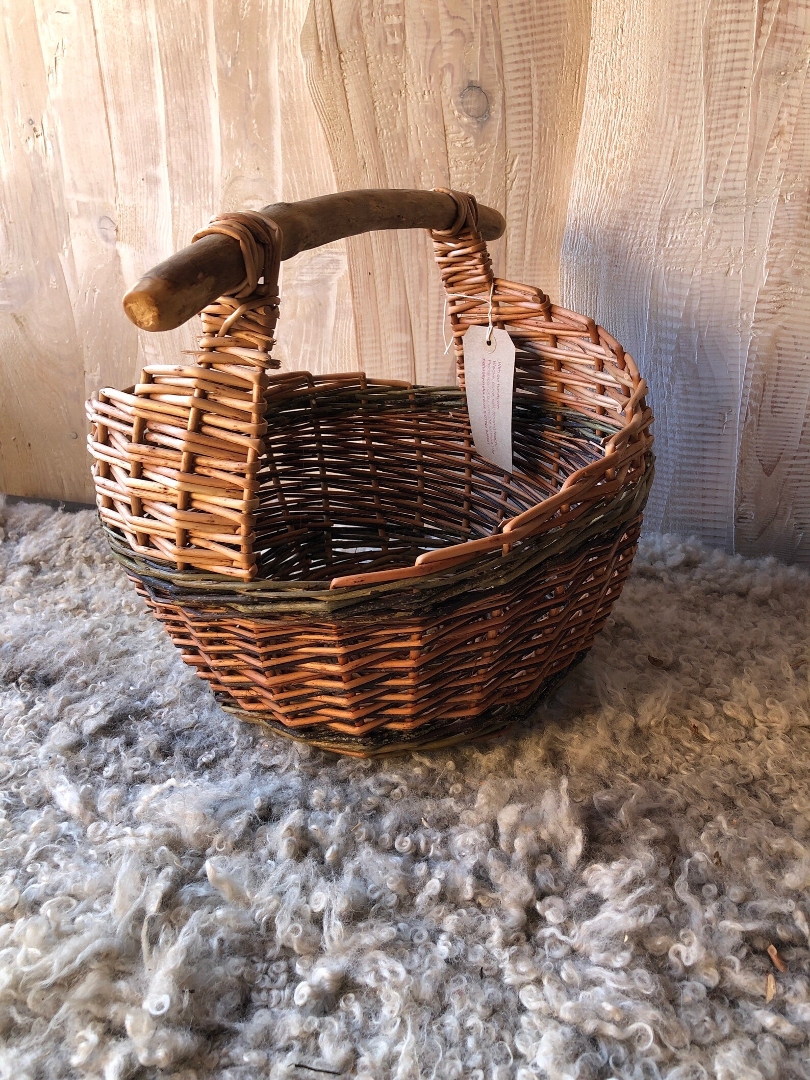 Wooden Handled Mushroom Basket | Etsy