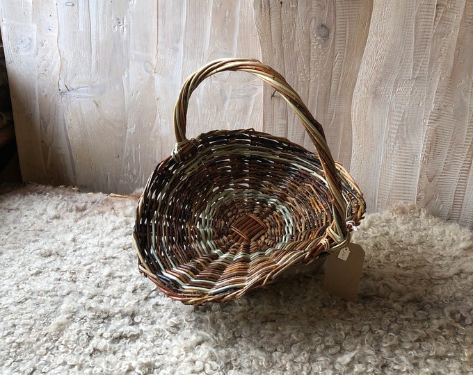 Flower Gathering Basket Woven From Scottish Willow. - Etsy