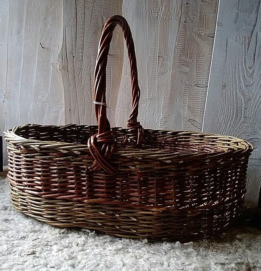 Oval Willow Foraging Basket Large - Etsy