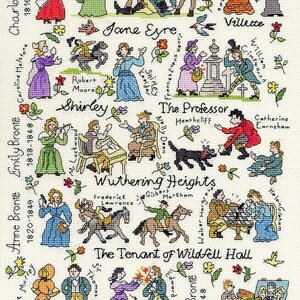 Brontes Characters Bothy Threads Counted Cross Stitch Kit , Play ...