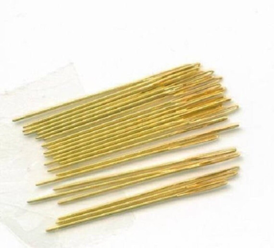 Gold Plated Needles Individually Wrapped & Loose-Size | Etsy