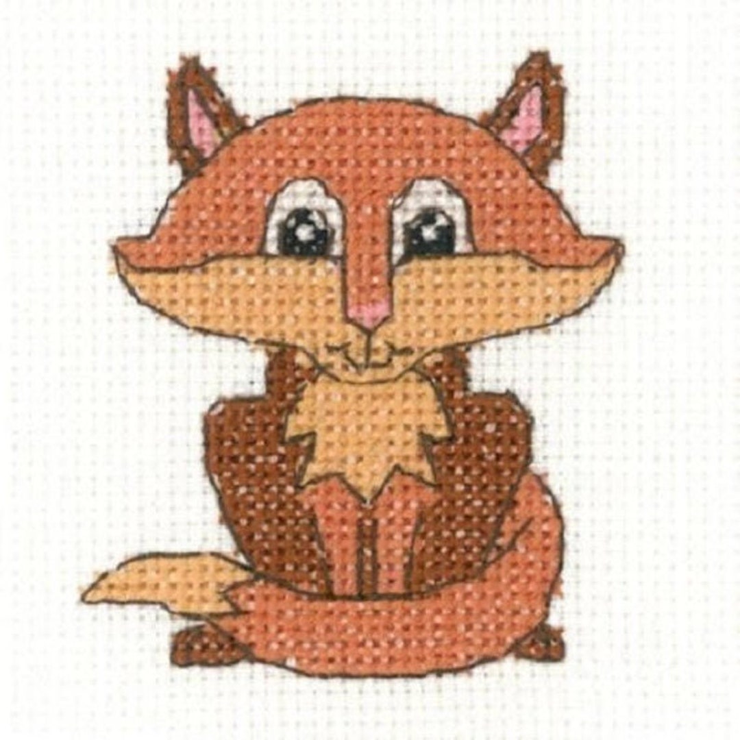 FOX Heritage Crafts Juniors '' Counted Cross Stitch Kit, Needlework Kit ...