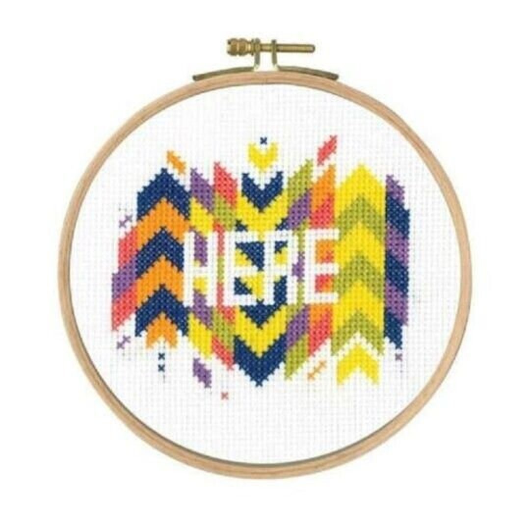 HERE Mindful Moments Counted Cross Stitch Kit From DMC by Mr X Stitch ...