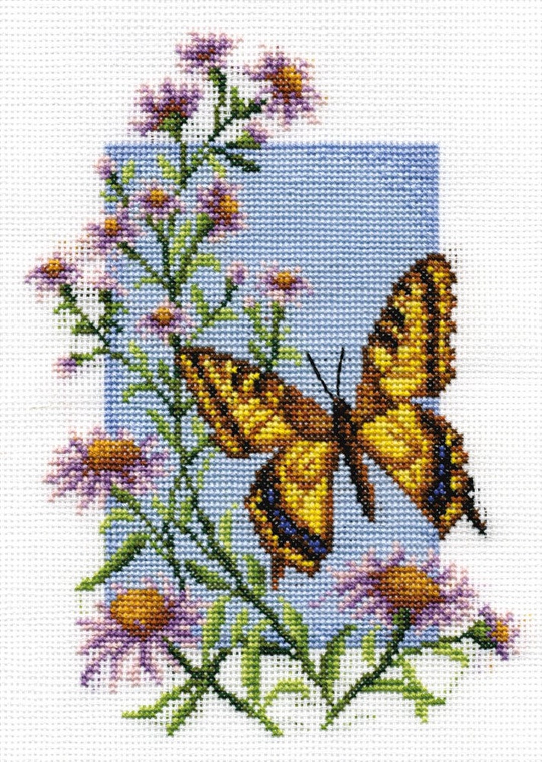 Swallowtail Butterfly Cross Stitch Kit by Panna, Butterfly Kit ...