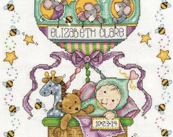 TOBIN BABY Baby Bear Sampler Counted Cross Stitch Kit Baby - Etsy