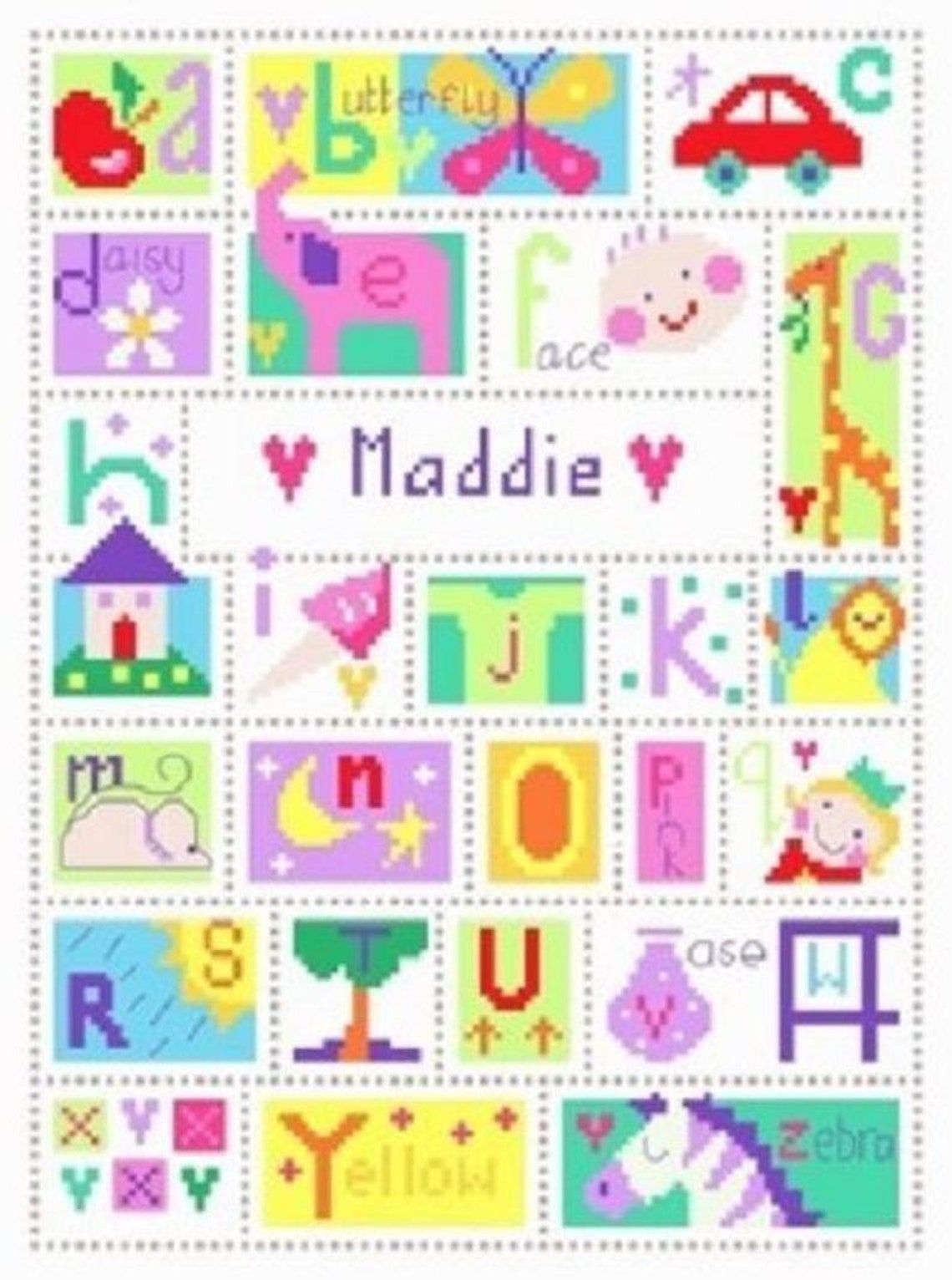 Alphabet Sampler Cross Stitch Kit From the Stitching Shed on - Etsy