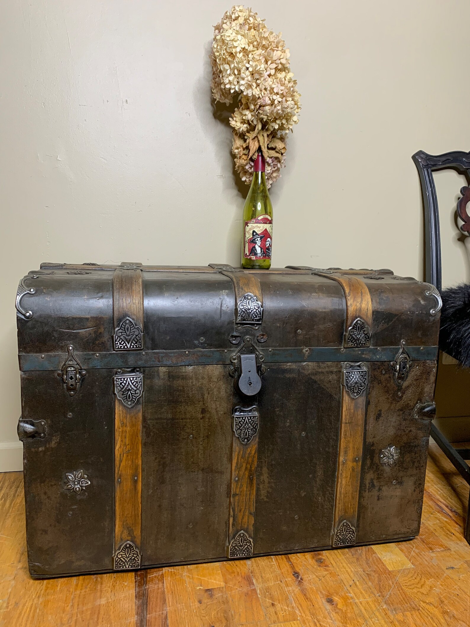 Antique Chest, Antique Trunk, Old Trunks, Storage Trunk, Steamer Chest ...