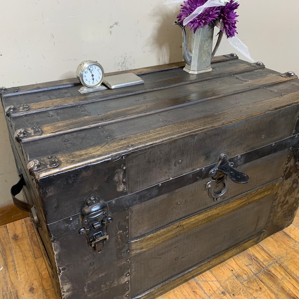 Embossed Tin Trunk - Etsy